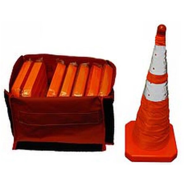 Collapsible Cone Kit with Storage Bag Large | All Hands Public Safety