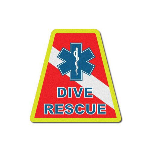 Reflective Dive Rescue Decal