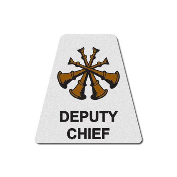 White Deputy Chief Horns Decal