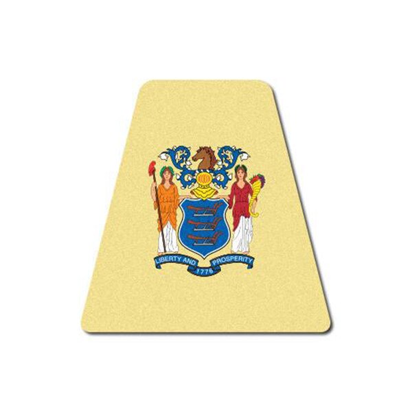 Reflective NJ Flag Decal