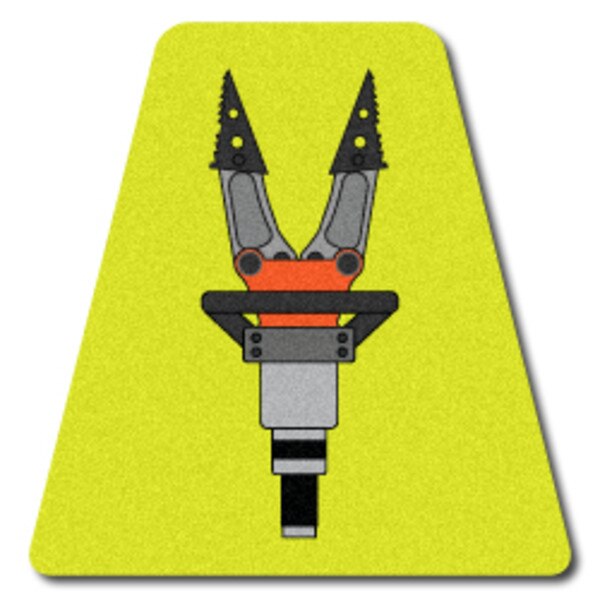 Extrication Spreaders Tetrahedron Decal