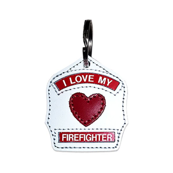 Paul Conway Shields I Love My Firefighter Mini Shield Key Chain