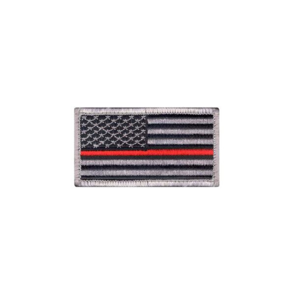 Rothco Thin Red Line US Flag Patch - Hook Back