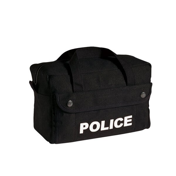 Rothco Canvas Small Black Police Logo Gear Bag